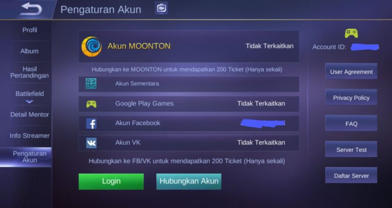 Cara Buat Akun Moonton Mobile Legends, Unbind & Menggantinya ...